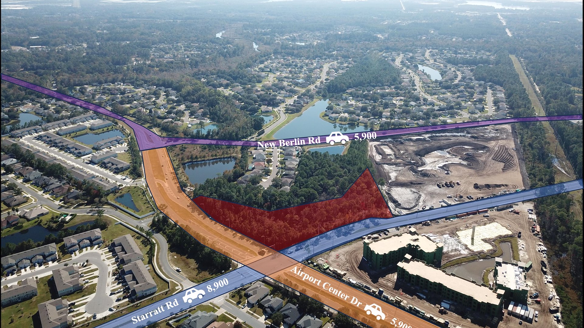 Starratt Signalized Corner | 2.5 Acres | 60 Ft Building Height Approved ...