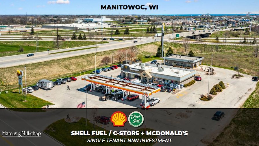 Shell Fuel / Dino Stop + McDonald's/Manitowoc, Wisconsin